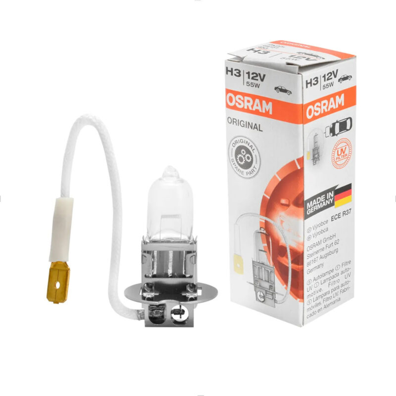 Lampada Halogena H3 Osram 12V 55W - Ps Iluminação automotiva
